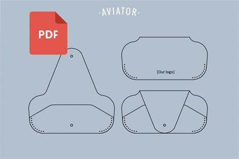 Pdf Eyeglass Case 2 Template T For Man Women Sunglasses Cover