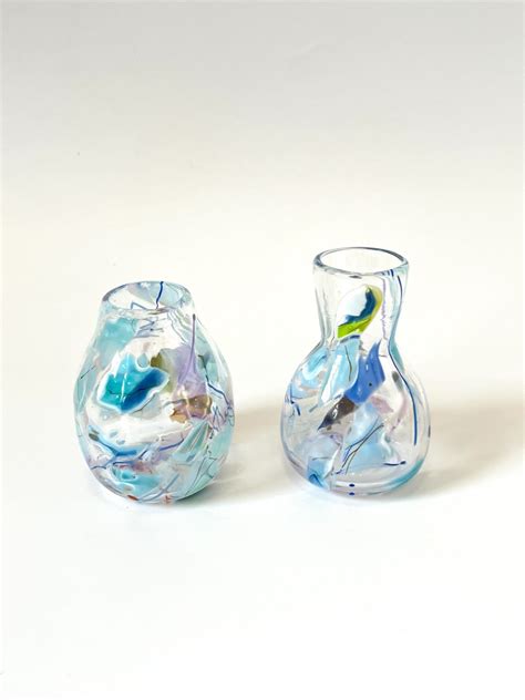 Handblown Glass Diffuservase Blue Shard Inc Design Store