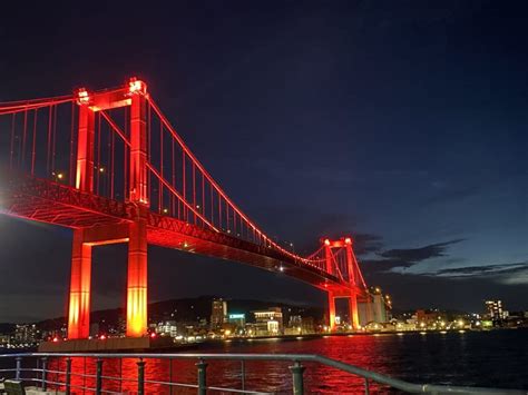 【北九州市】日本新三大夜景都市第1位に選ばれた北九州市のシンボルの1つ！赤く光る長大吊り橋♡ライトアップされた若戸大橋を見に行って来ました♪