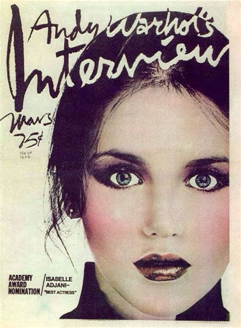 Richard Bernstein 1939 2002 Isabelle Adjani Interview March 1976 Plakat Kunst Magazin