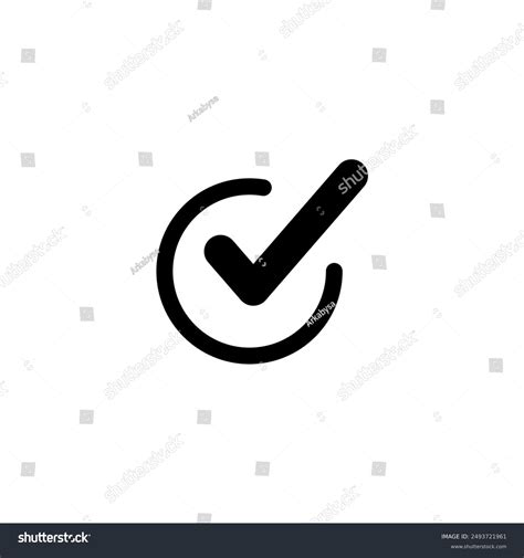 Check Mark Icon Check Mark Vector Stock Vector Royalty Free 2493721961 Shutterstock
