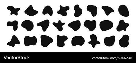 Organic Blob Shapes Royalty Free Vector Image VectorStock