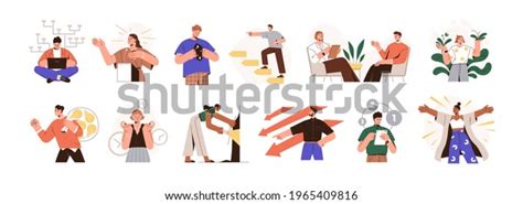 Mbti 개인 유형 세트 다른 마인드 스톡 벡터로열티 프리 1965409816