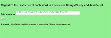 Free Programming Source Codes And Computer Programming Tutorials Capitalize The First Letter Of