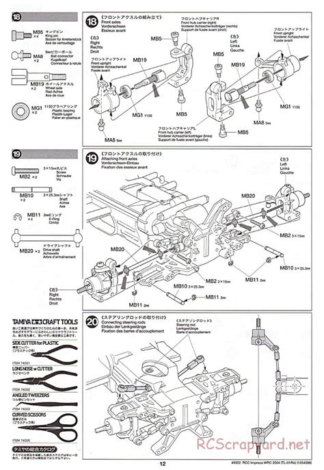 Tamiya 49352 Manual • Subaru Impreza Wrc 2004 • Rcscrapyard Radio