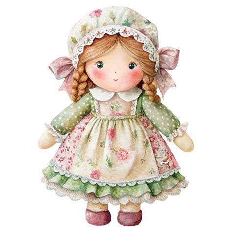 Rag Doll Clipart Watercolor Stock Vector Illustration Of Ethnic