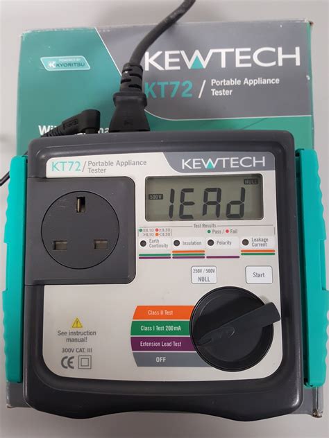 Kewtech Kt72 Portable Appliance Tester Pat