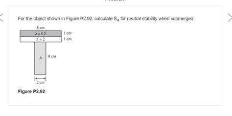 Solved For The Object Shown In Figure P292 Calculate Sa