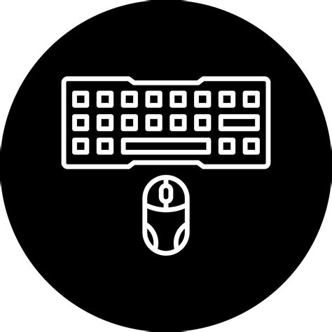 Gaming Keyboard And Mous Vector Icon Style 22551024 Vector Art At Vecteezy