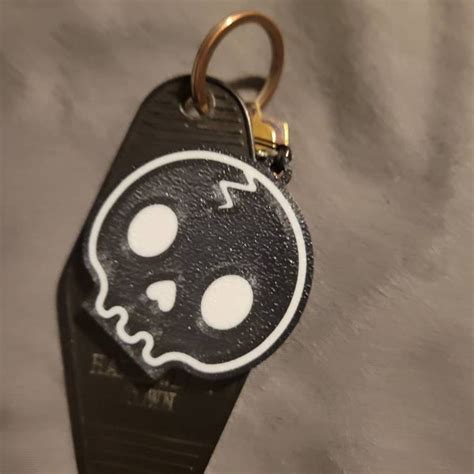 Spooky Skull Cute Soda Can Tab Opener With Keychain Strap Unique Accessibility Halloween Trick
