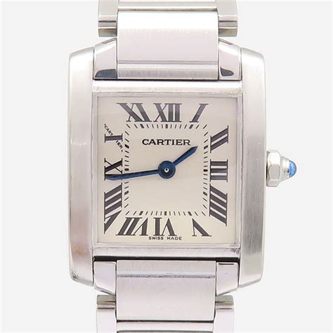 까르띠에 탱크 프랑세즈 스몰 여성시계 럭셔리바이 중고명품