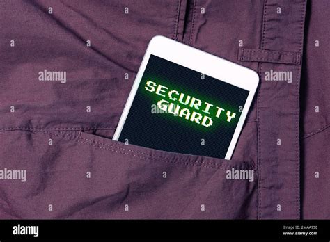 Conceptual Display Security Guard Concept Meaning Tools Used To Manage