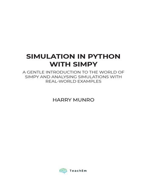 simulation in python with simpy pdf simulation computing