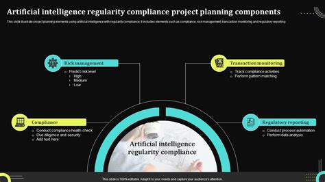 Artificial Intelligence Regularity Compliance Project Planning Components Ppt Slide