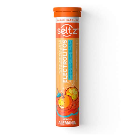 Seltz Electrolitos Sabor Naranja Suplemento Alimenticio Efervescente 13