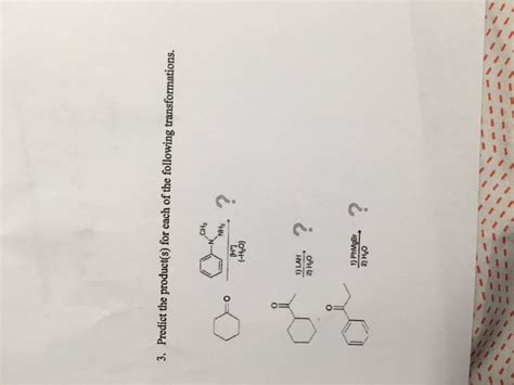 Solved Predict The Product S For Each Of The Following