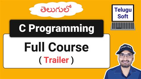c programming full course in telugu trailer c cprogramming trailer