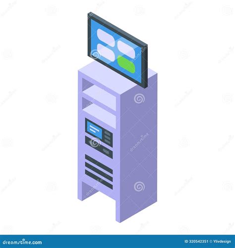 Isometric Computer Server Rack Icon Stock Vector Illustration Of System Server 320542351