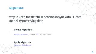 Entity Framework Core PPTX Databases Computer Software And Applications