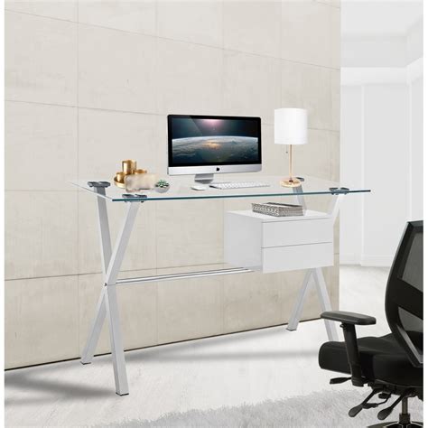 Glass Computer Desks Desks Bed Bath And Beyond