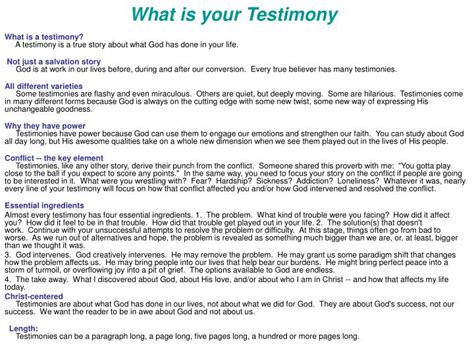 PPT What Is Your Testimony PowerPoint Presentation Free Download ID 346827