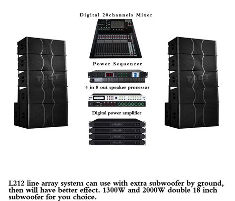 TACT PRO AUDIO Line Array Sound System For Outdoor Performance