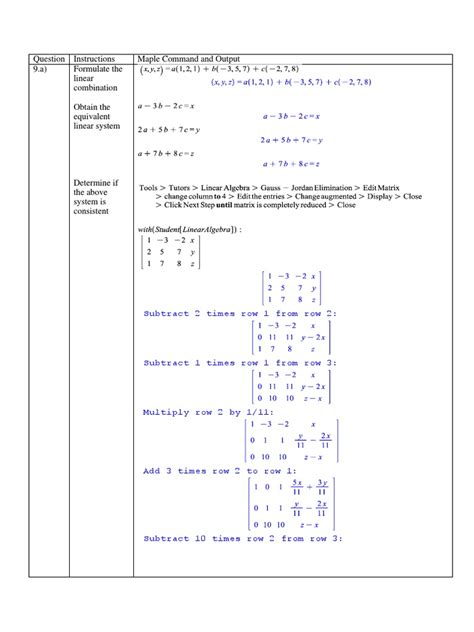Exercise 4 4 Pdf System Of Linear Equations Matrix Mathematics
