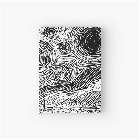 Cuaderno De Tapa Dura Copia De La Noche Estrellada De Vincent Van Gogh