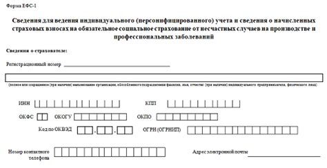 Как заполнить форму ефс 1 за квартал
