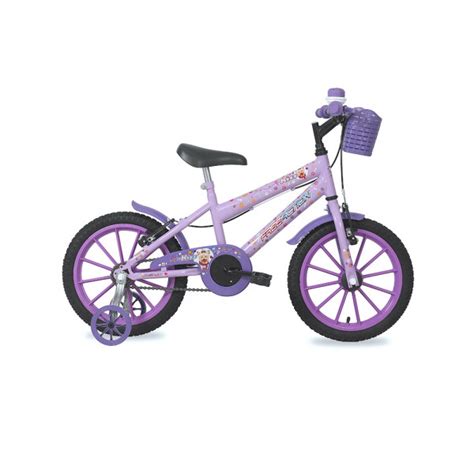 Bic Free Ac Aro 16 Fem Kiss C Cesta V Brake Rosado Violeta Sansei