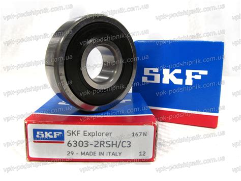 Подшипник 6303 2RSH/C3 SKF Купить Цена 242 в Украине