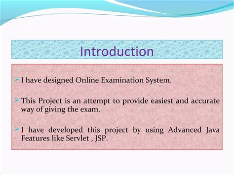 Online Examination System Ppt
