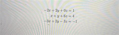 solved find solution set to the following systems of linear