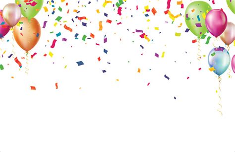 생일 파티 벡터 디자인입니다 생일 축하 인사말 텍스트는 생일 카드 장식을 위해 떠 다니는 다채로운 풍선 페넌트 및 색종이 조각 축하 요소입니다 벡터 그림 3차원 형태에 대한