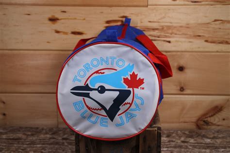 Vintage Toronto Blue Jays Mlb Baseball Mr Sub Submarine Blue Duffle Gym