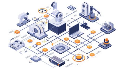A Streamlined Business Workflow Diagram Showing Improved Efficiency Through Premium Ai