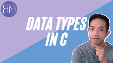 How To Use Data Types In C C Tutorial YouTube