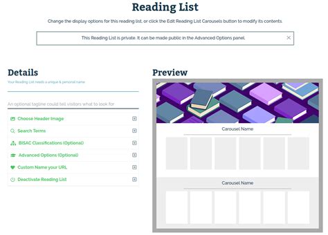 How To Create And Use Reading Lists Author Help