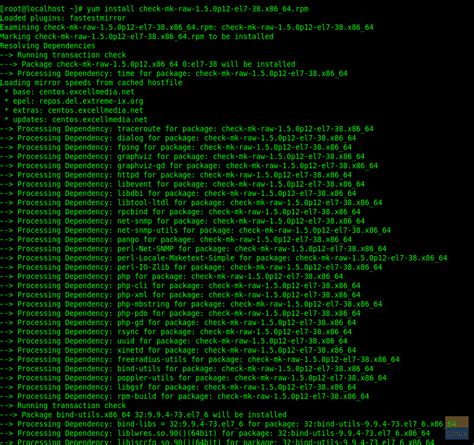 how to install and configure check mk server on centos
