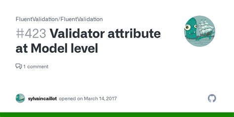 Validator Attribute At Model Level · Issue 423 · Fluentvalidation
