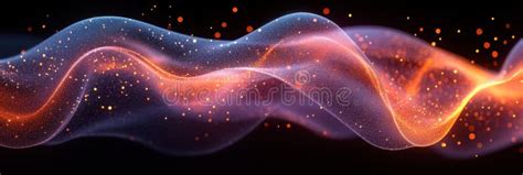 Organic Glowing Shapes Inspired By Underwater Light Trails Showcasing Fluid Movements Stock