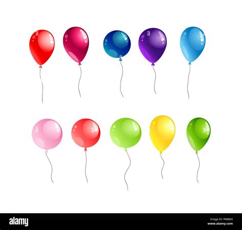 Balloons Object Isolated Stock Vector Image And Art Alamy