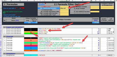 find the formula with hardcoded numbers online excel training