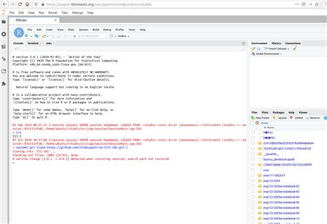 RStudio Error Message Issue LibreTexts Metalc GitHub