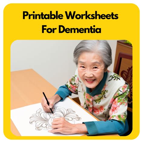 Free Printable Dementia Worksheets Pdf