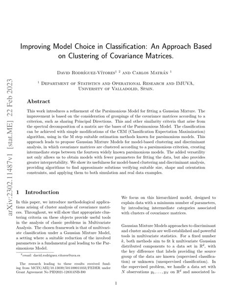 Pdf Improving Model Choice In Classification An Approach Based On