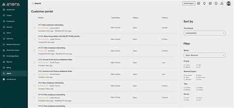 customer portal template