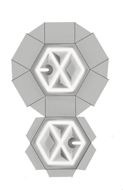Exo Lightstick Part 2 Light Version Manualidades Kpop Tarjetas