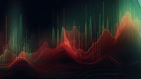 an abstract image of market graphs premium ai generated image
