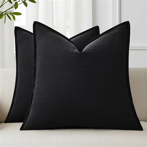 Decoruhome Summer Decorative Linen Euro Sham Throw Pillow